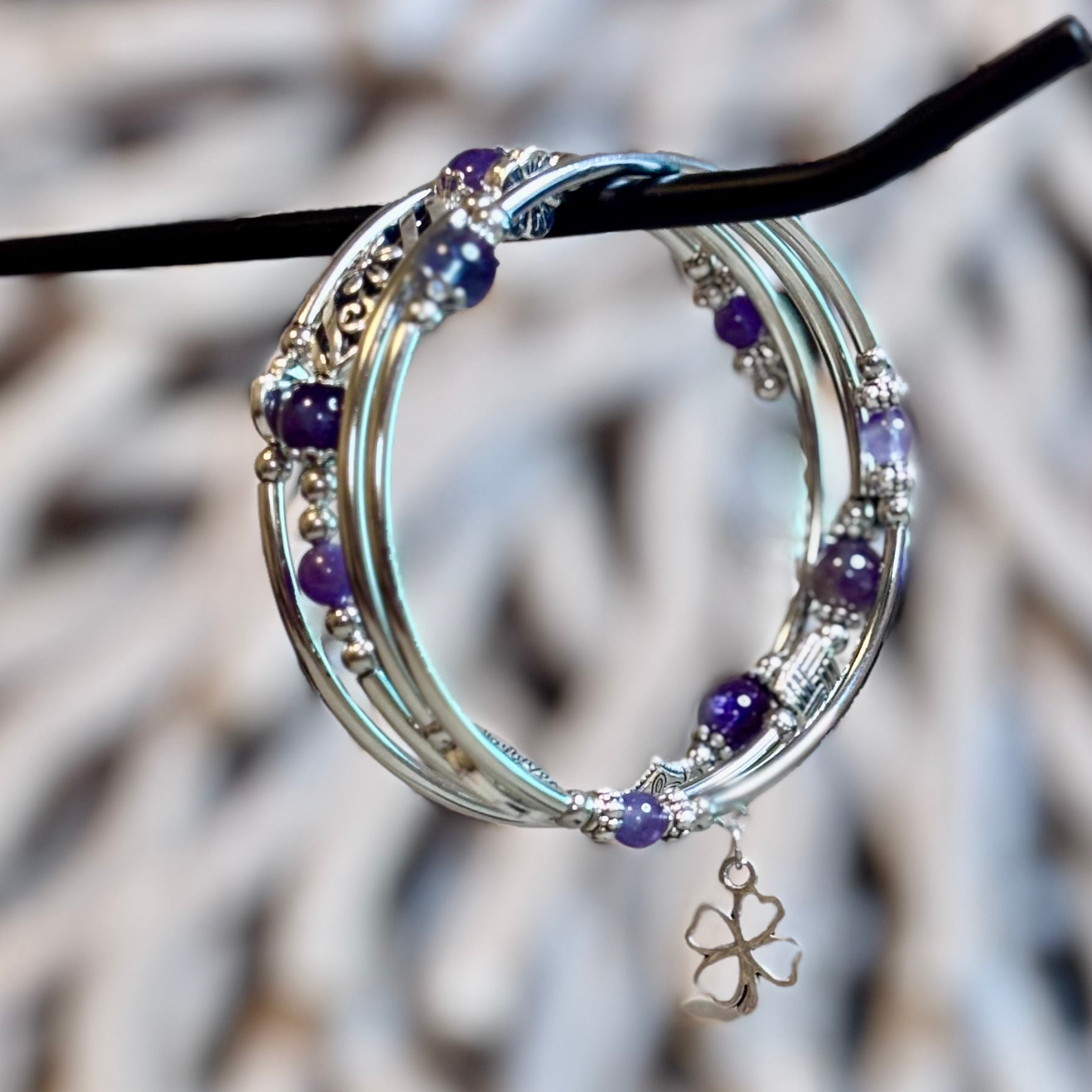 Violet Charm Bracelet – Wishful, Winding & Wonderfully You – Bohohoo